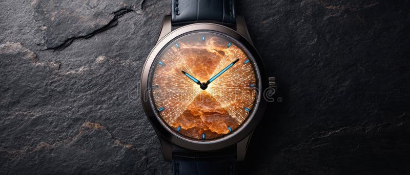 Cosmic Watch Face with Celestial Design Stock Illustration ...