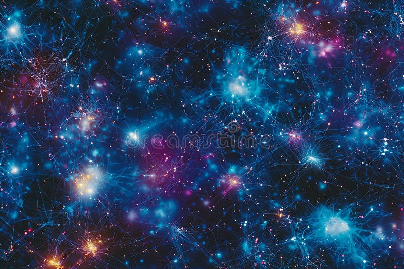 Cosmic Web Awe Inspiring Image of Galaxies Interconnected through ...