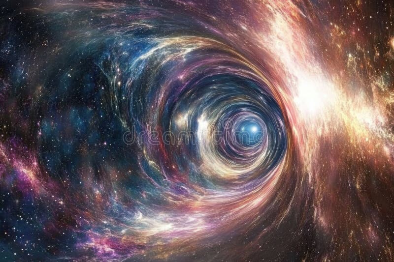 Cosmic Whirlpool in Deep Space Stock Image - Image of travel, adventure ...