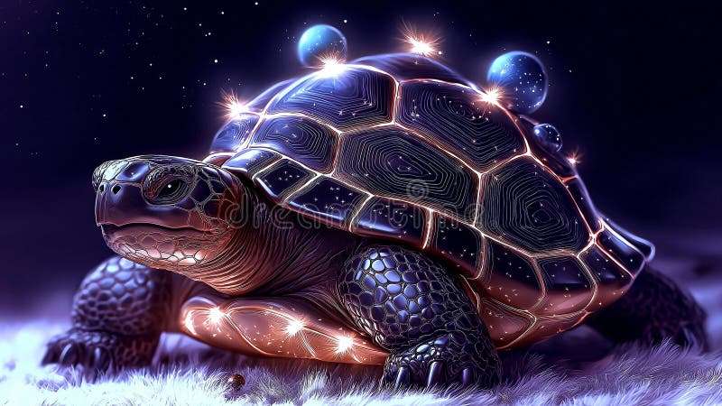 Cosmic world turtle stock illustration. Illustration of wildlife ...