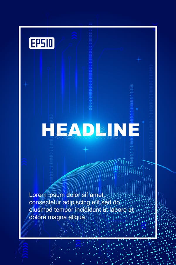 Cosmic Wormhole Vortex, World Map, Dot and Line Composition ...