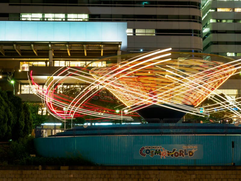 Cosmo World, Yokohama Japan Editorial Image - Image of night, neon ...