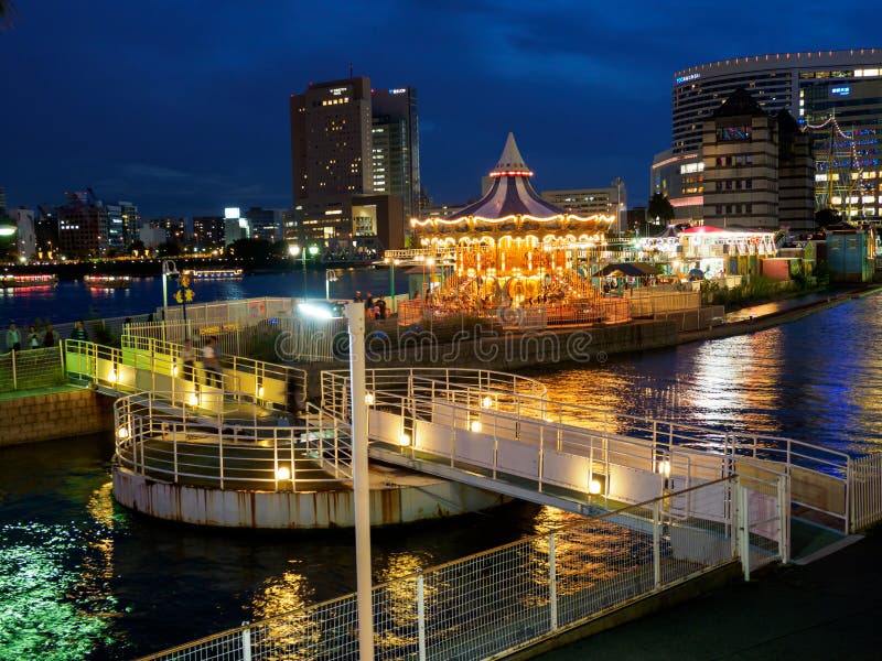 Cosmo World, Yokohama Japan Editorial Stock Image - Image of spot, park ...