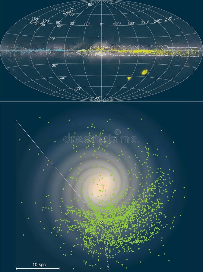 Cosmology and Galaxy stock illustration. Illustration of galaxy - 155184405