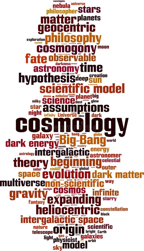 Cosmology word cloud stock vector. Illustration of cloud - 172615401