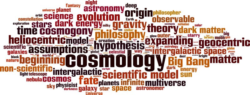Cosmology word cloud stock vector. Illustration of cloud - 172615401