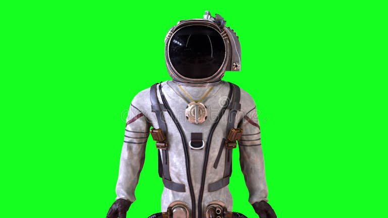 Cosmonaut in a Metal Protective Spacesuit is Destroyed into Small ...