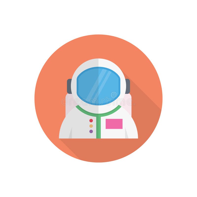 Cosmonaut Vector Flat Color Icon Stock Vector - Illustration of premium ...