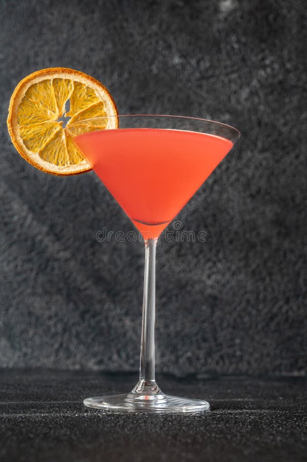 Glass of Cosmopolitan Cocktail Stock Image - Image of fresh, city ...