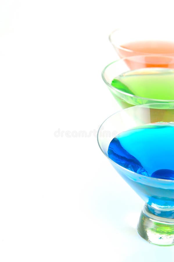 Two Cosmopolitan Cocktails in Traditional Martini Glasses with View To ...