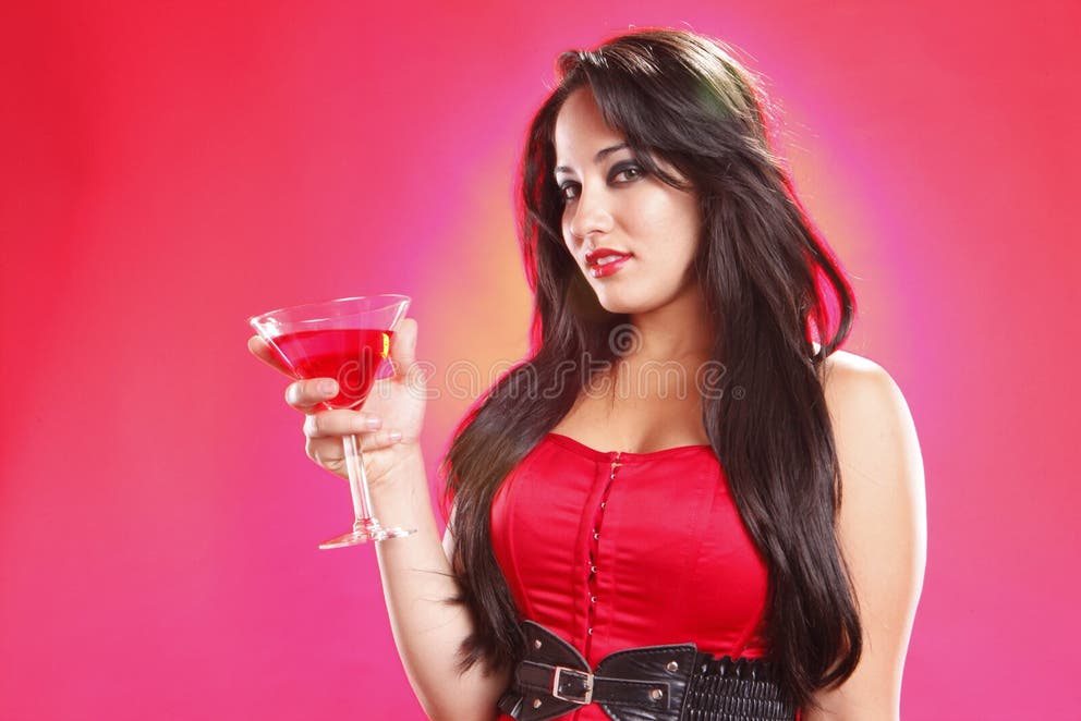 Cosmopolitan girl stock image. Image of hand, attractive - 15464371