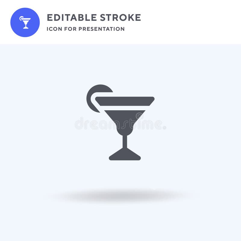 Cosmopolitan Icon Vector, Filled Flat Sign, Solid Pictogram Isolated on ...