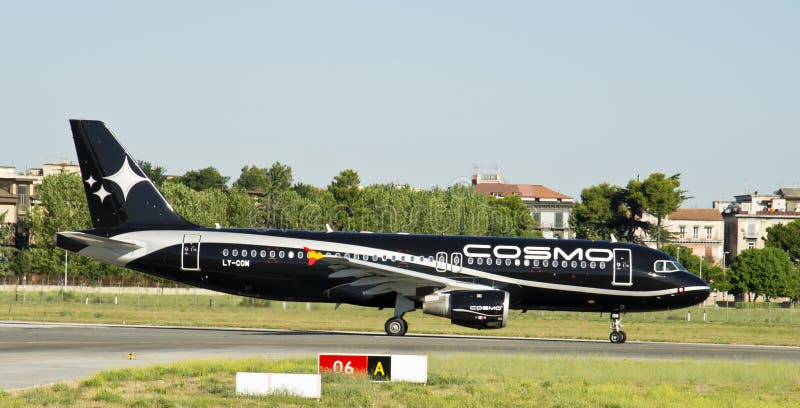 Cosmos Airlines, Airbus 320 Editorial Photography - Image of passenger ...