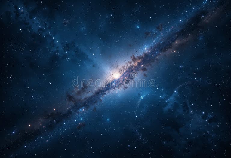 Cosmos Background Universe with Constellation. Stock Illustration ...