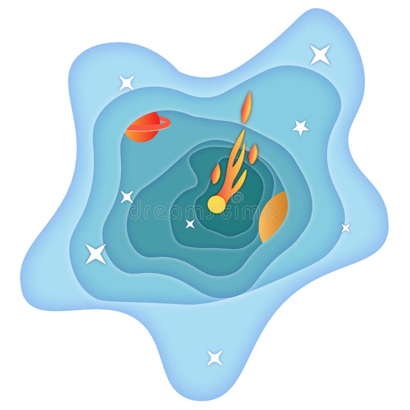 Cosmos comet stock illustration. Illustration of imagination - 180610072