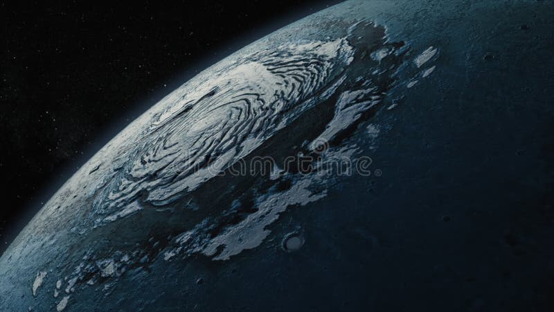 Cosmos Concept. Flight Over Moon. Top View of the Planet S Surface ...