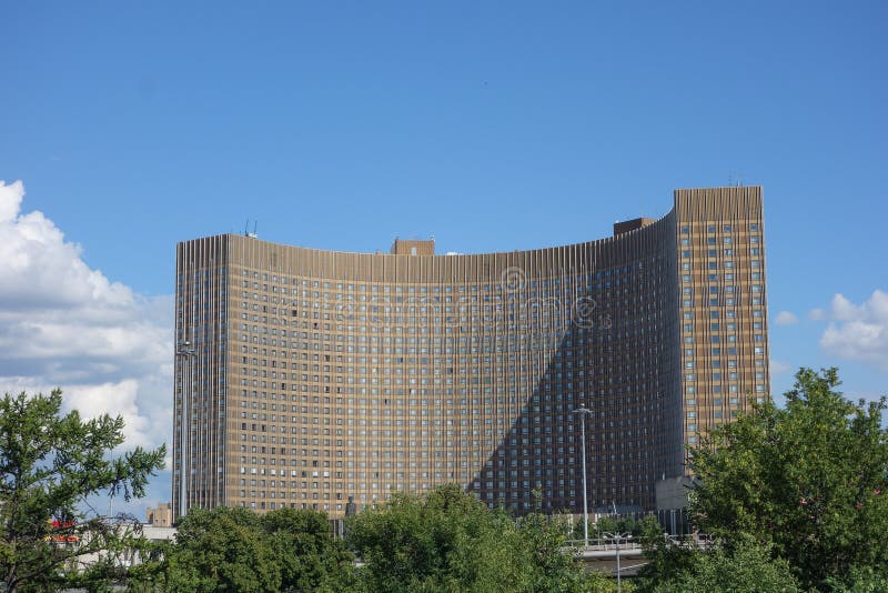 Cosmos Hotel in Moscow editorial photography. Image of editorial - 76258027