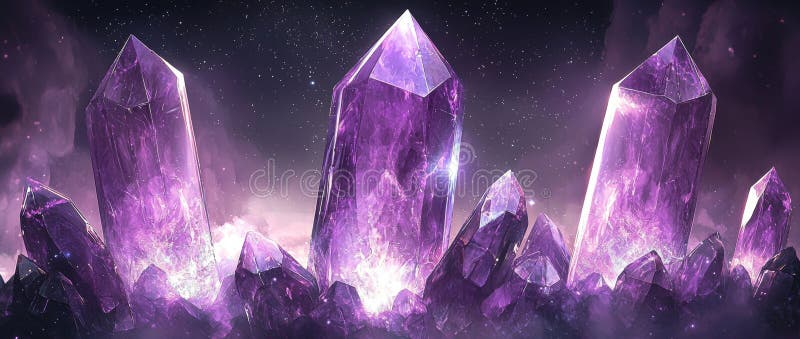 Cosmos Landscape with Glowing Celestial Creatures, Mystical Floating ...