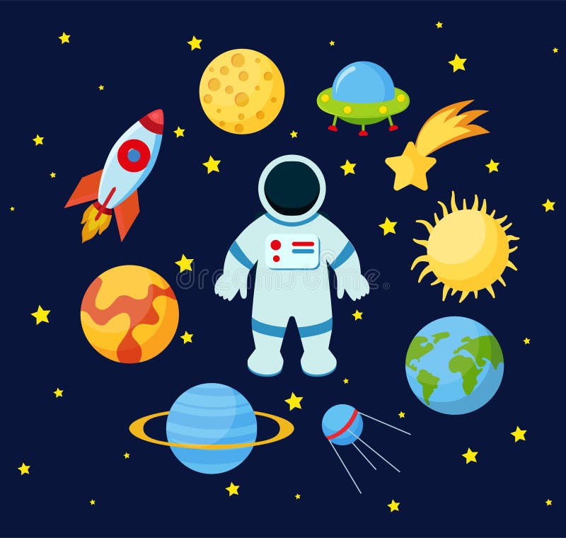 Cosmos Set Concept. Set on a Space Theme, Including a Transport ...