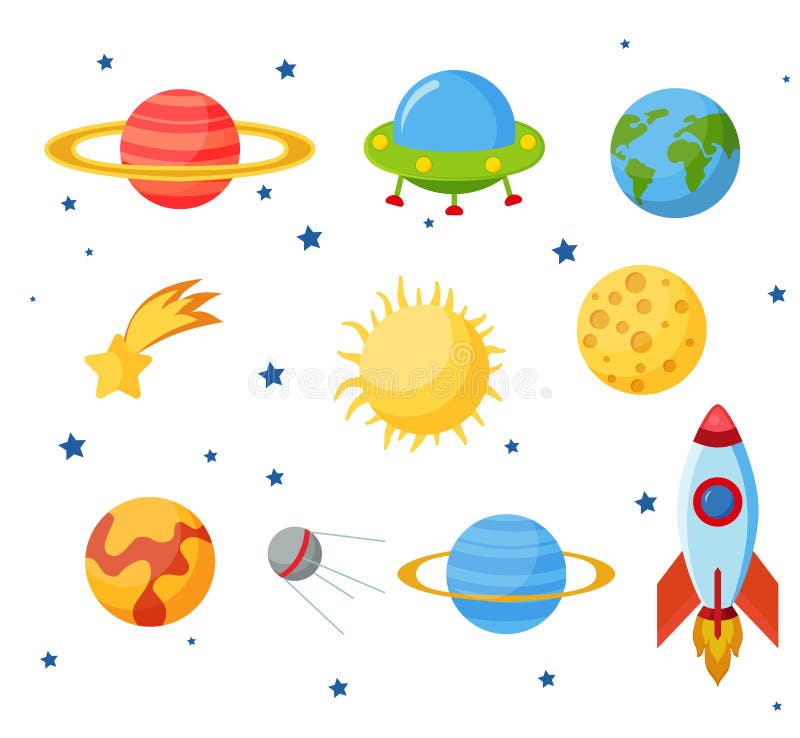 Cosmos Set Concept Set On A Space Theme Including A Transport Planets And Related Objects