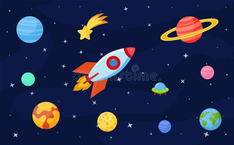 Cosmos Set Concept Set On A Space Theme Including A Transport Planets And Related Objects
