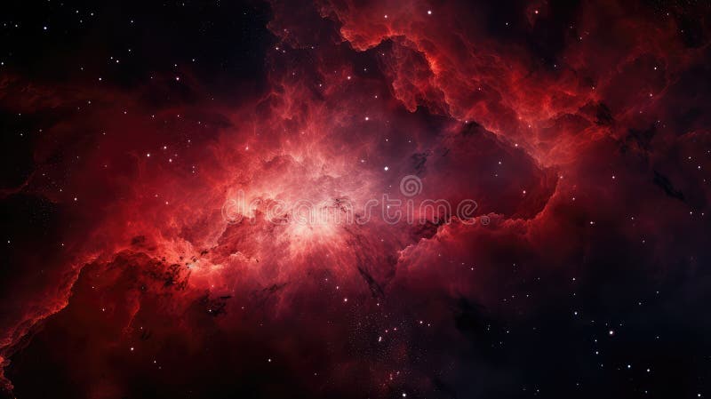 Cosmos space red stock illustration. Illustration of quasar - 368728823