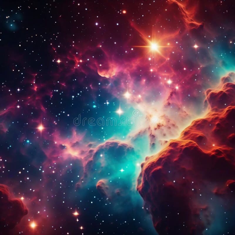 Cosmos of Structures and Patterns Fantasy Stock Illustration ...