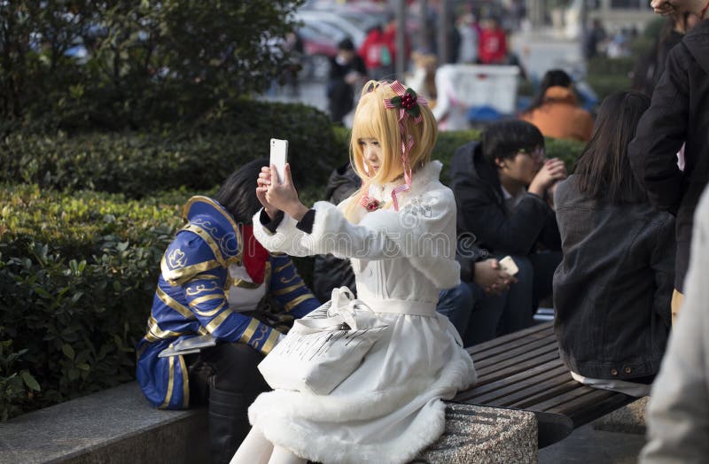 COSPLAYER in the Comiday16 Anime Festiva Editorial Photo - Image of ...