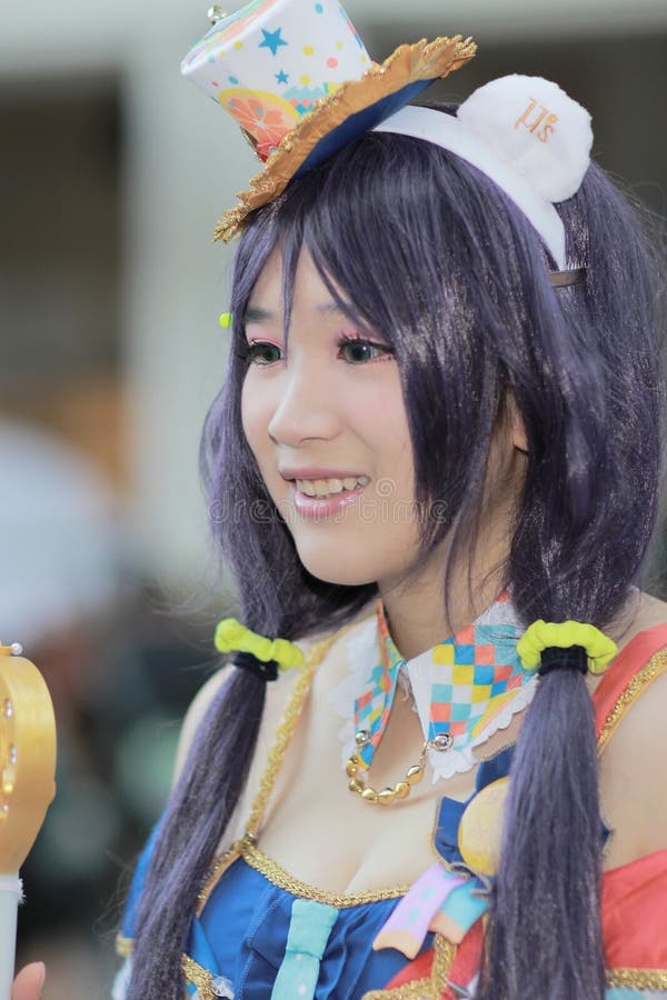 Cosplayers Posing and Performing at the Comic Expo Editorial Stock ...