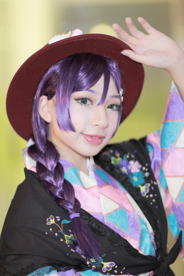 Cosplayers Posing and Performing at the Comic Expo Editorial Stock ...