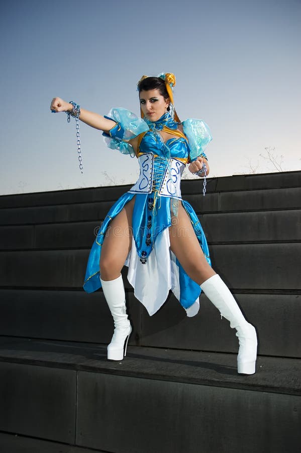 Cosplayers stock photo. Image of cosplayer, animation - 48043426