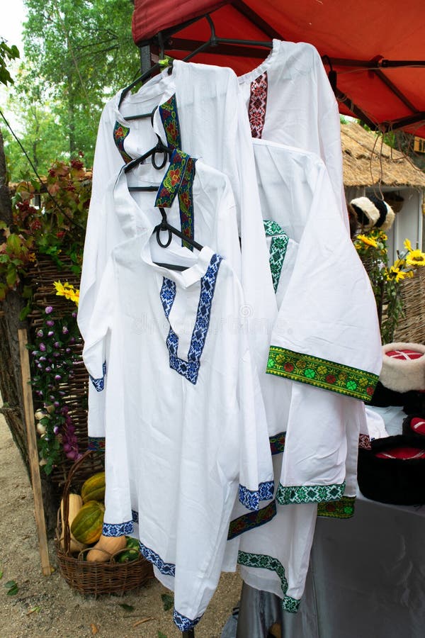 Cossack Embroidery. Traditional Cossack Clothes. Stock Image - Image of ...