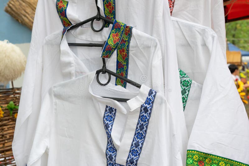 Cossack Embroidery. Traditional Cossack Clothes. Stock Image - Image of ...