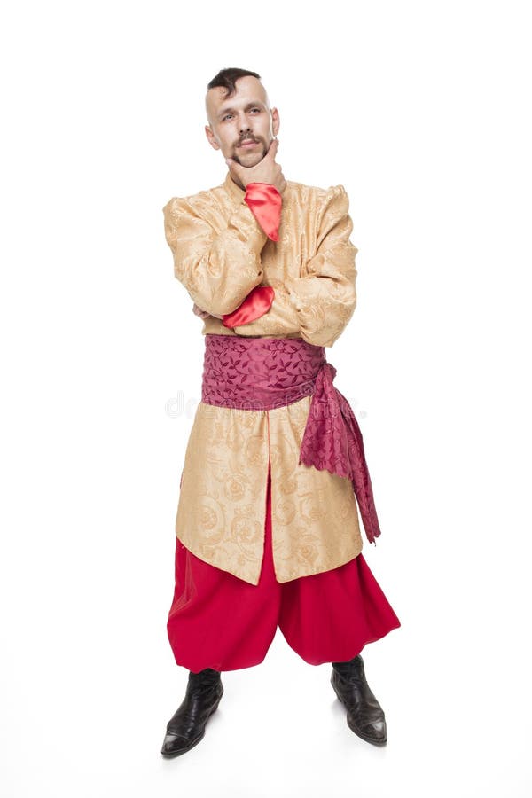 Cossack isolated stock photo. Image of styled, armed - 56675020