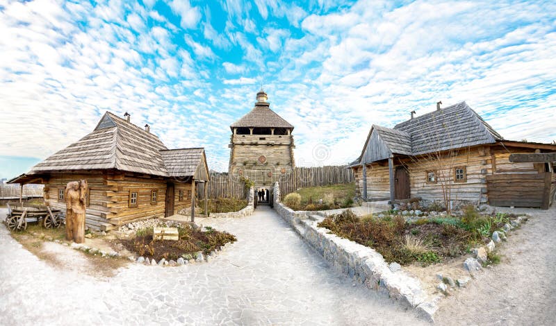The Landscape At The Cossack Village - A Museum Ataman. The Village And ...