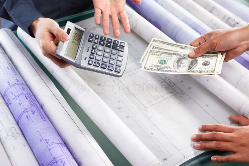Cost of Architecture Design Stock Image - Image of blue, dollar: 20206703