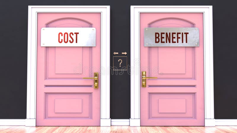 Cost or Benefit - Making a Choice Stock Image - Image of leading ...