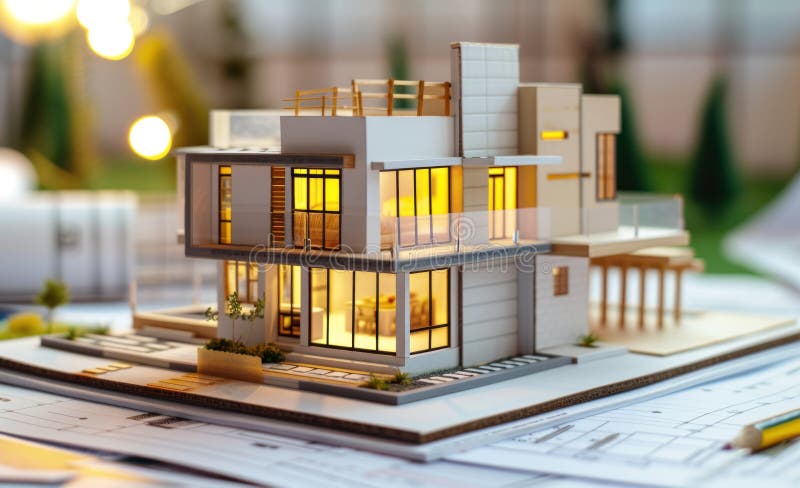 The Cost of Building a Home Top Stock Image - Image of residential ...