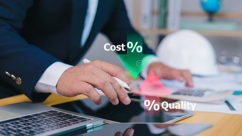 Cost Calculation, Construction Cost Planning, Architect or Engineer Working with Quality Control ...