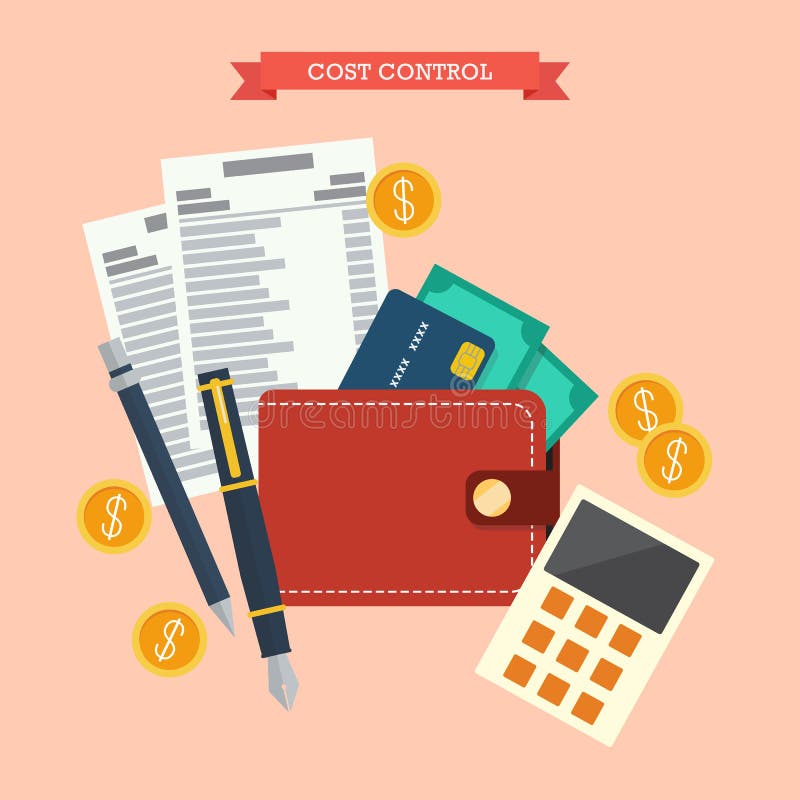 Cost control concept stock vector. Illustration of deposit - 91582284