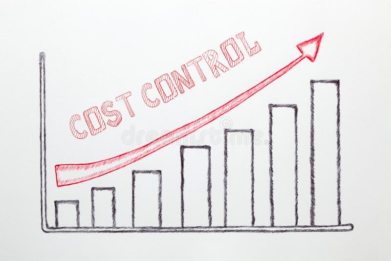 Cost Control Concept in Flat Style Stock Vector - Illustration of ...