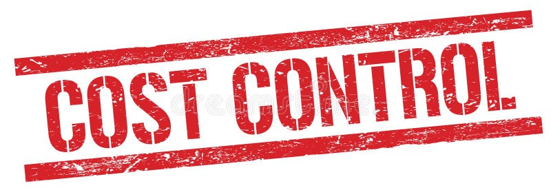 COST CONTROL Text on Red Grungy Rectangle Stamp Stock Illustration ...