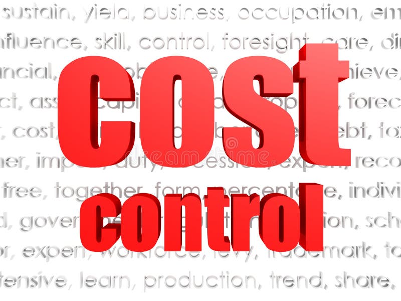 Cost control word cloud stock illustration. Illustration of money ...