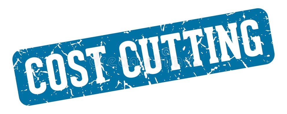 Cost Cutting Rectangular Sign. Cost Cutting Stamp Stock Vector ...