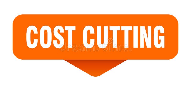 Cost Cutting Sticker. Cost Cutting Sign on Transparent Background Stock ...