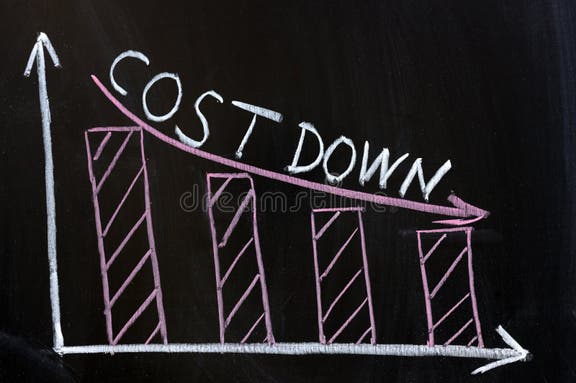 Cost down chart stock photo. Image of finance, strategy - 35800082