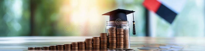 Cost of Education Concept. Scholarship Money Background Stock ...