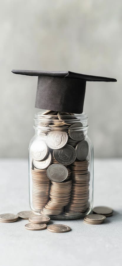 Cost of Education Concept. Scholarship Money Background Stock ...