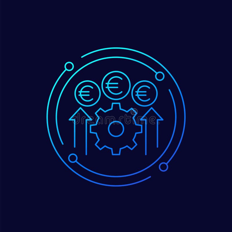 Cost Effective, Financial Efficiency Icon, Vector Stock Vector ...