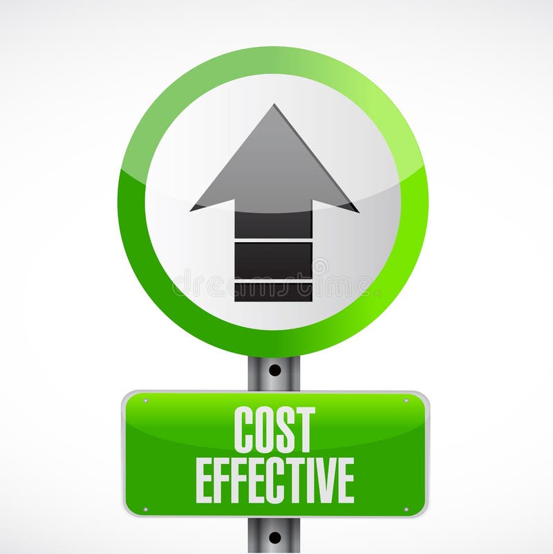 Roadsign with a Cost Increase Concept. Stock Illustration ...